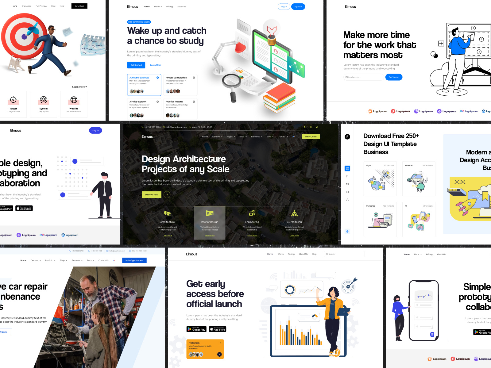 Hero Header UI Design Figma by Elmous - Your Digital Partner on Dribbble