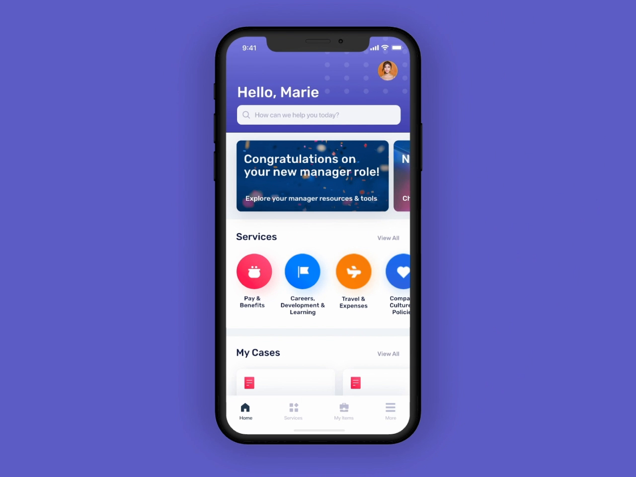 HR Employee Mobile App by Nathan Firth for NewRocket on Dribbble