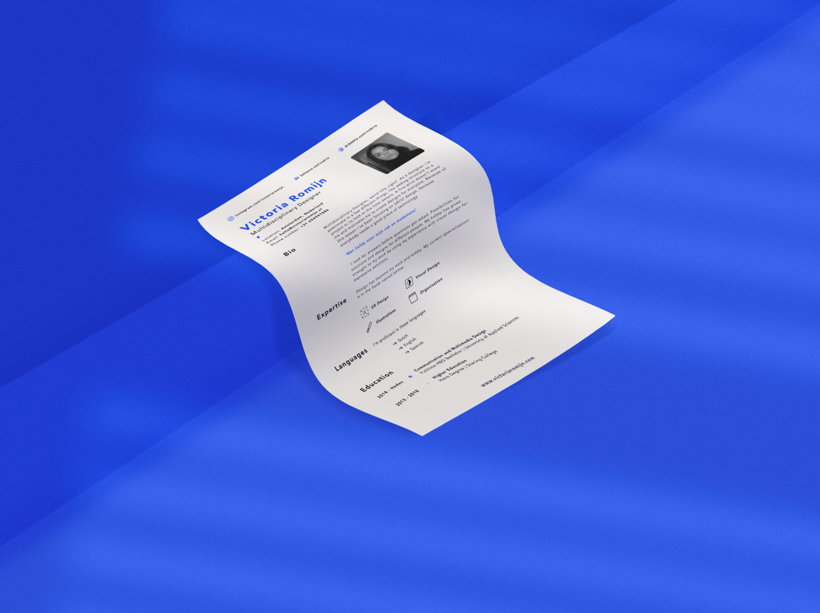 Paper Mockup by Victoria Romijn on Dribbble