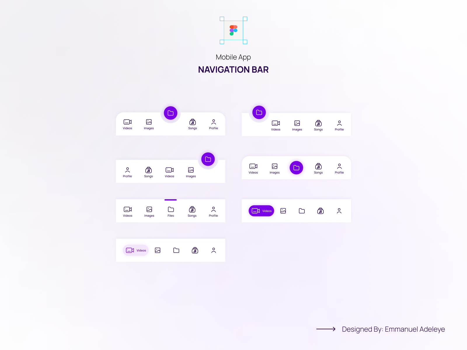 Mobile App Navigation Bar by Emmanuel Adeleye on Dribbble