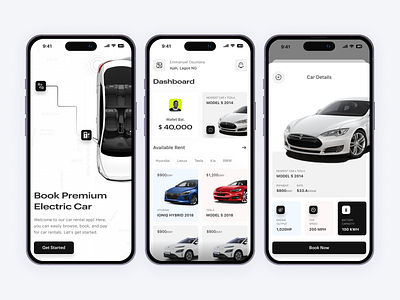 Car Rental iOS App by Emmanuel Adeleye on Dribbble