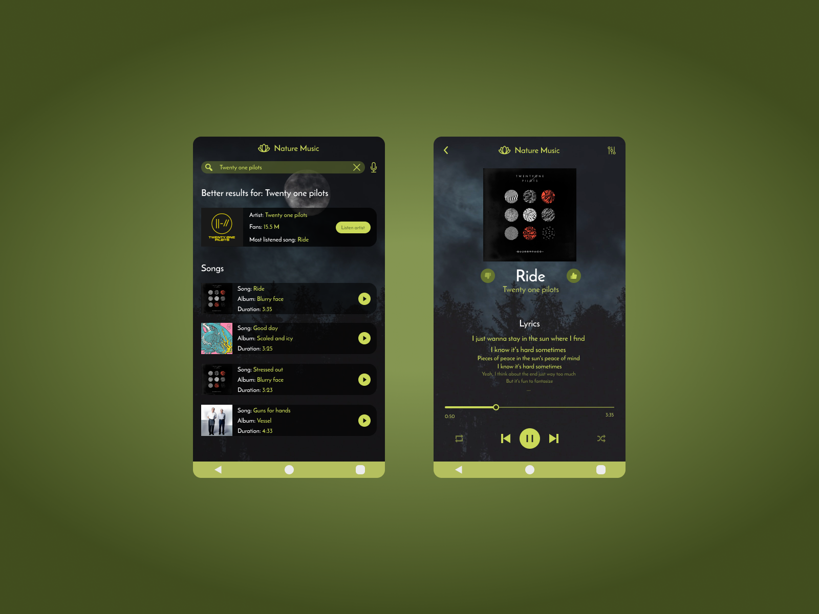 Music Player, "Service design club" Challenge by Jonathan Pardo on Dribbble
