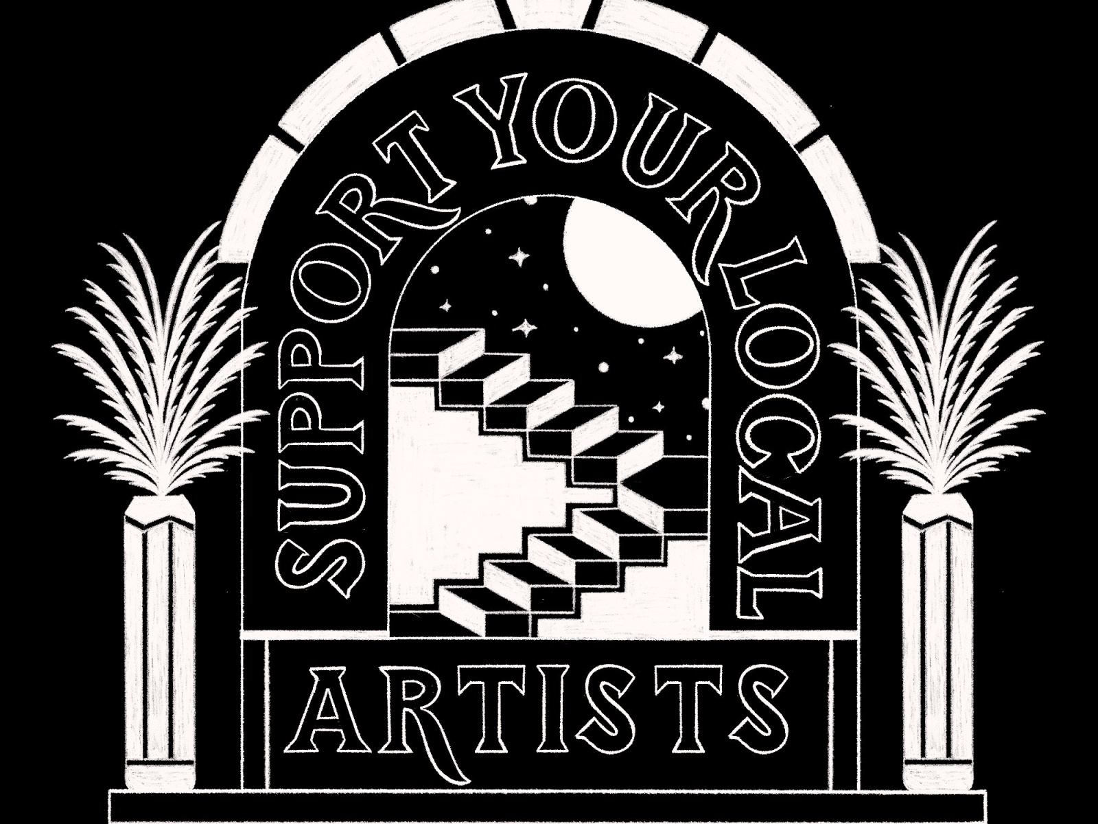 "Support Your Local Artists" - Hand-lettering by Quynhhuong Nguyen on ...