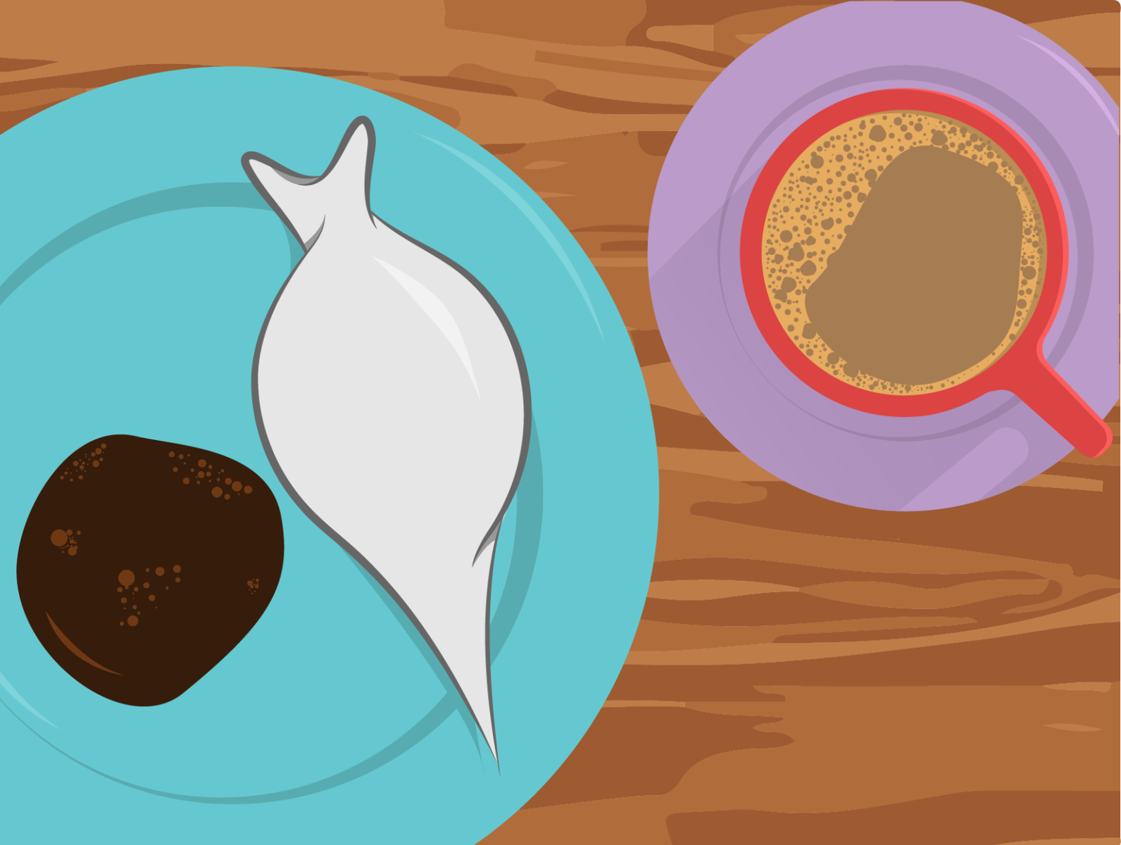 Yomari with Coffee by Kabir Kayastha on Dribbble