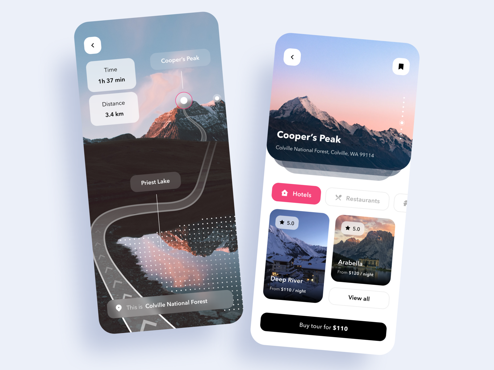 Travel App UI/UX Design by Julia Tikhiy-Tishchenko on Dribbble