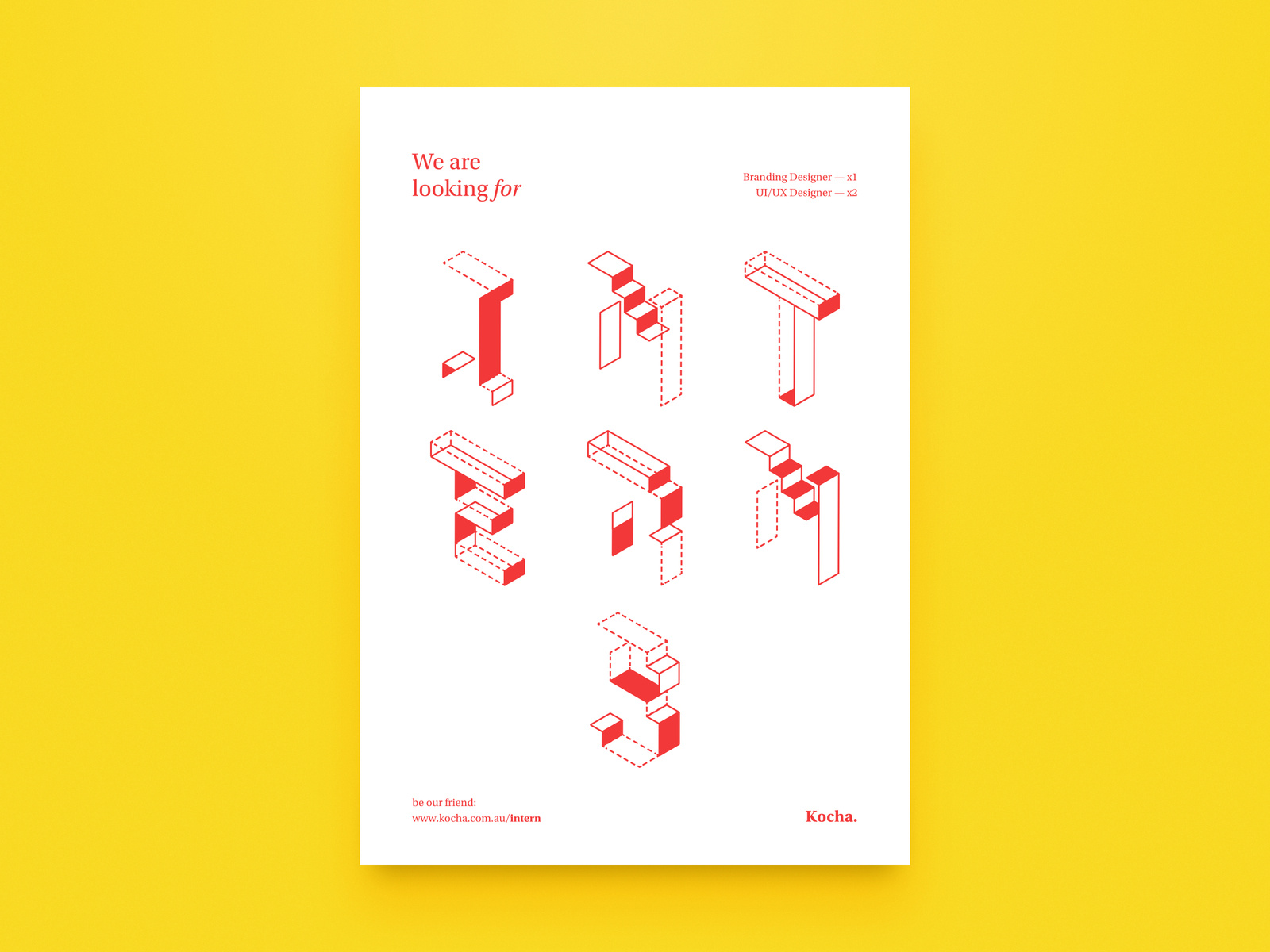 Interns—poster design by Kocha on Dribbble