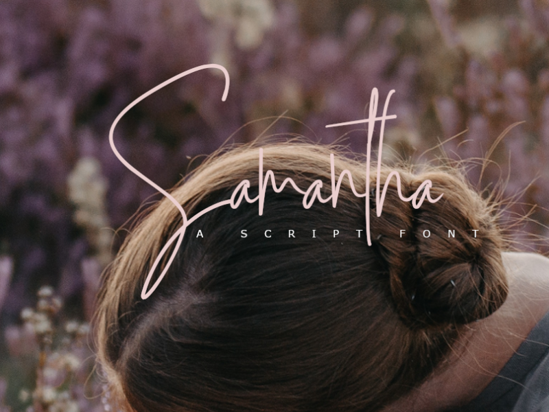 Samantha Script Font by Jimtype Studio on Dribbble