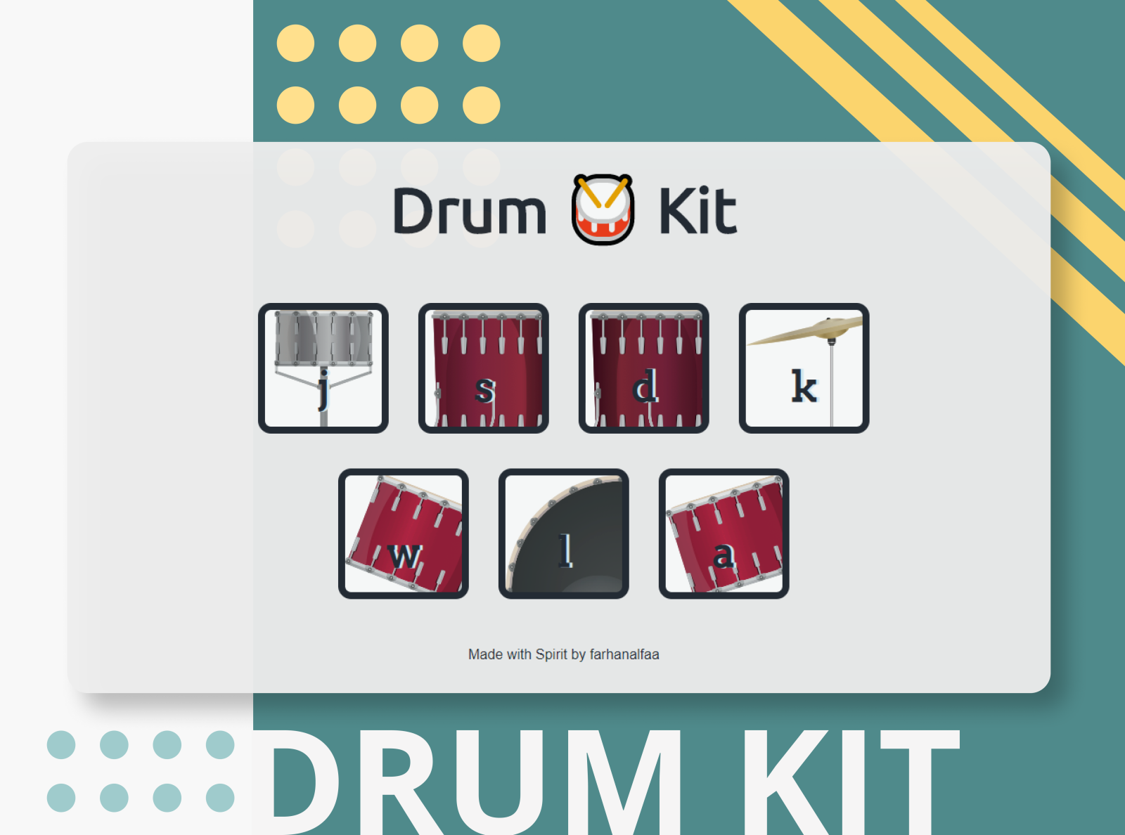 Drum Kit Web App by Farhan Alfariqi on Dribbble