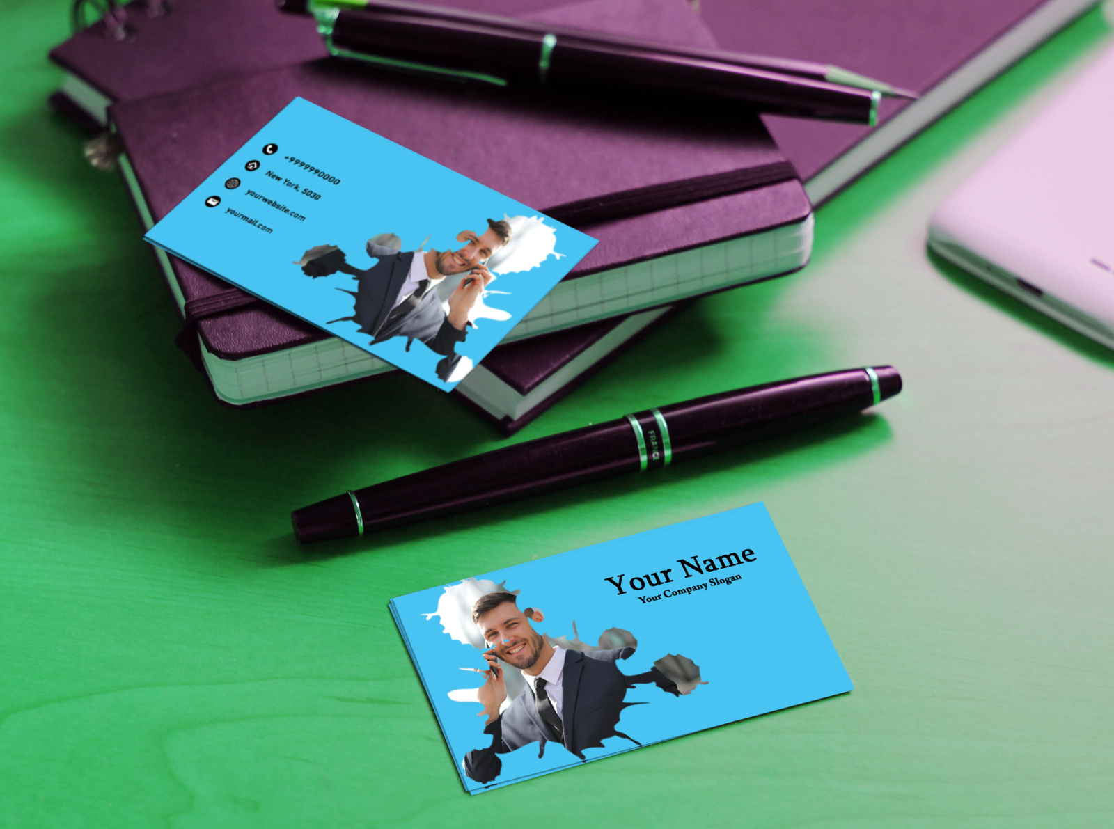 Unique Splash Business Card Design – 5 by MUNNA PAGLU on Dribbble