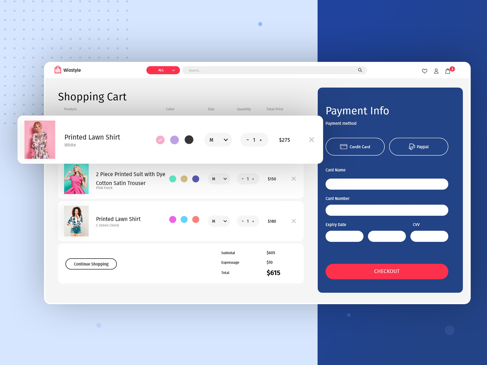 💳 Checkout | 🛍️ Shopping Cart by AWAYR on Dribbble