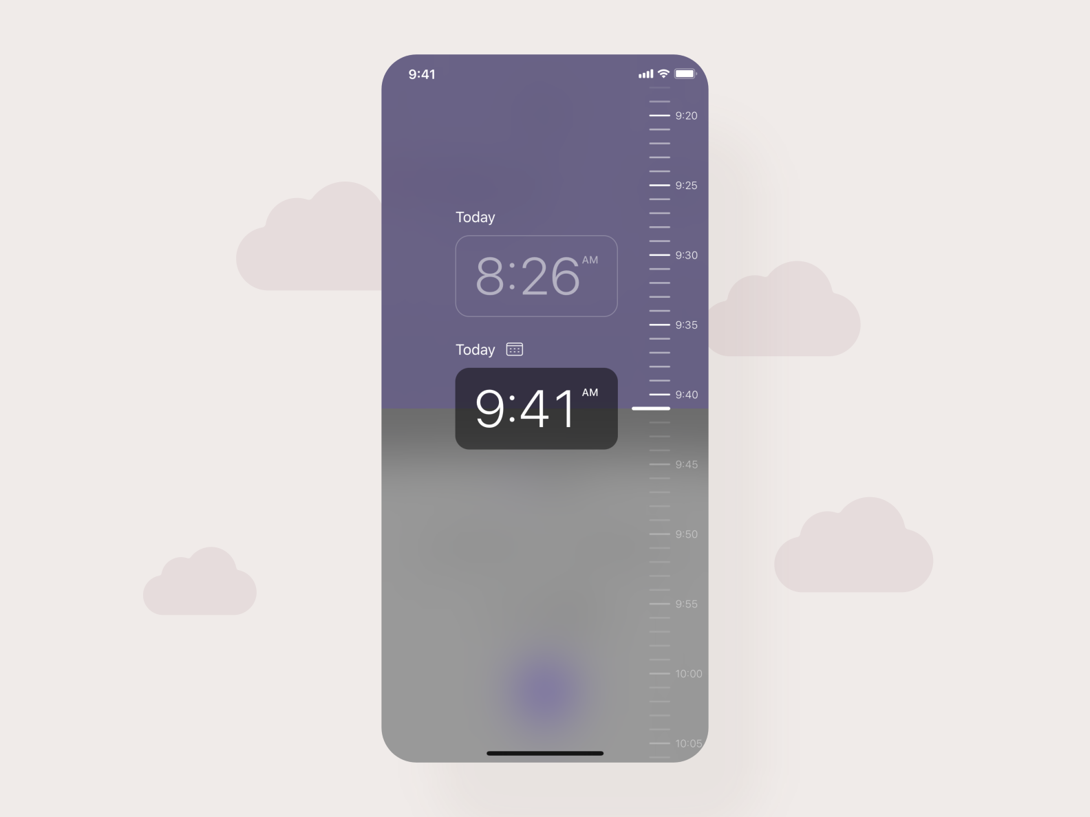 Time picker by Baby Steps on Dribbble