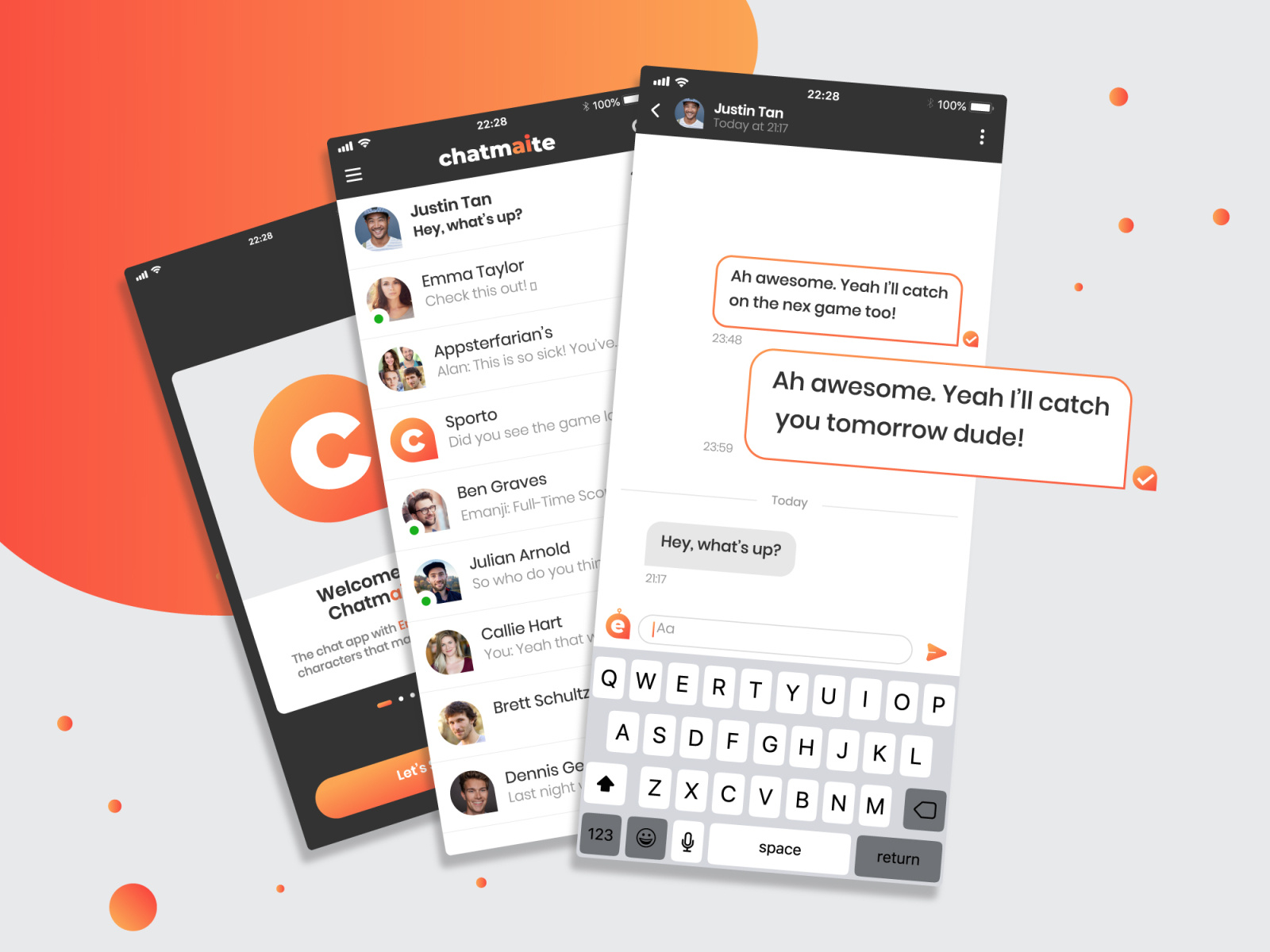 Chat App with AI characters by DianApps on Dribbble