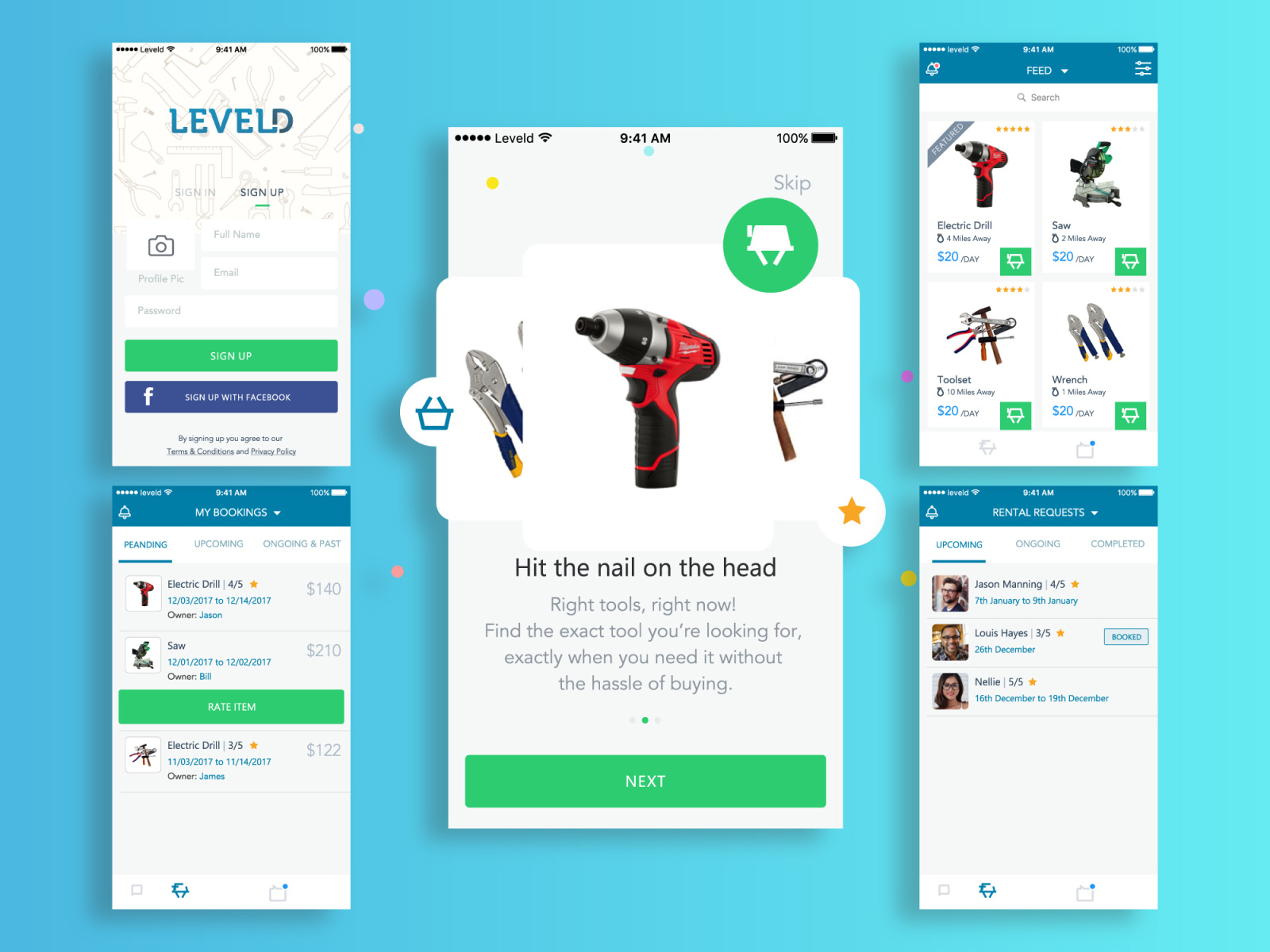 Tool Renting Platform by DianApps on Dribbble