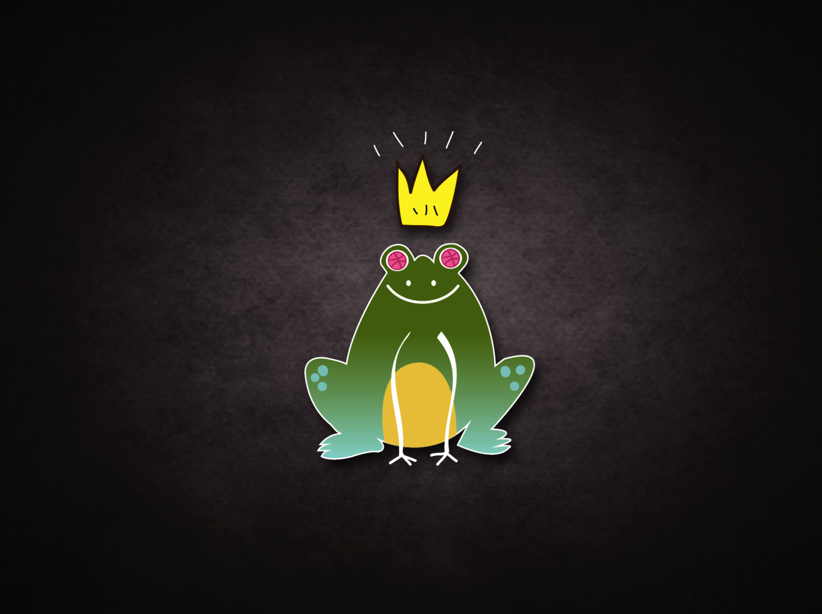 Frog with Dribble logo by Kaushi on Dribbble