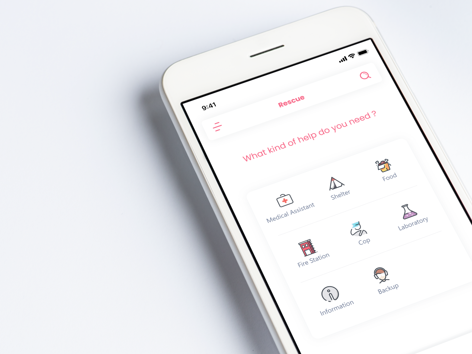 Rescue App by Amir Reza Parhizkar on Dribbble