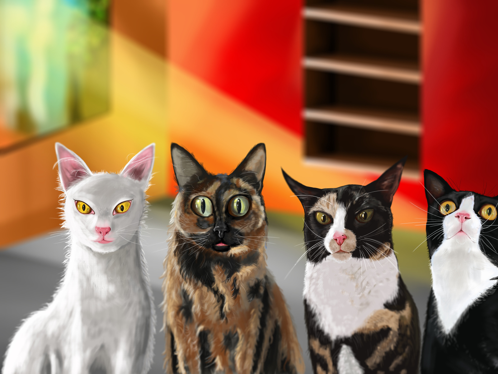 Digital Pet Portrait by Mamun Ahmed on Dribbble