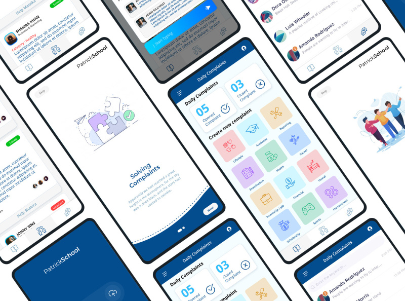 Complaint App for School by Fahad Khan on Dribbble