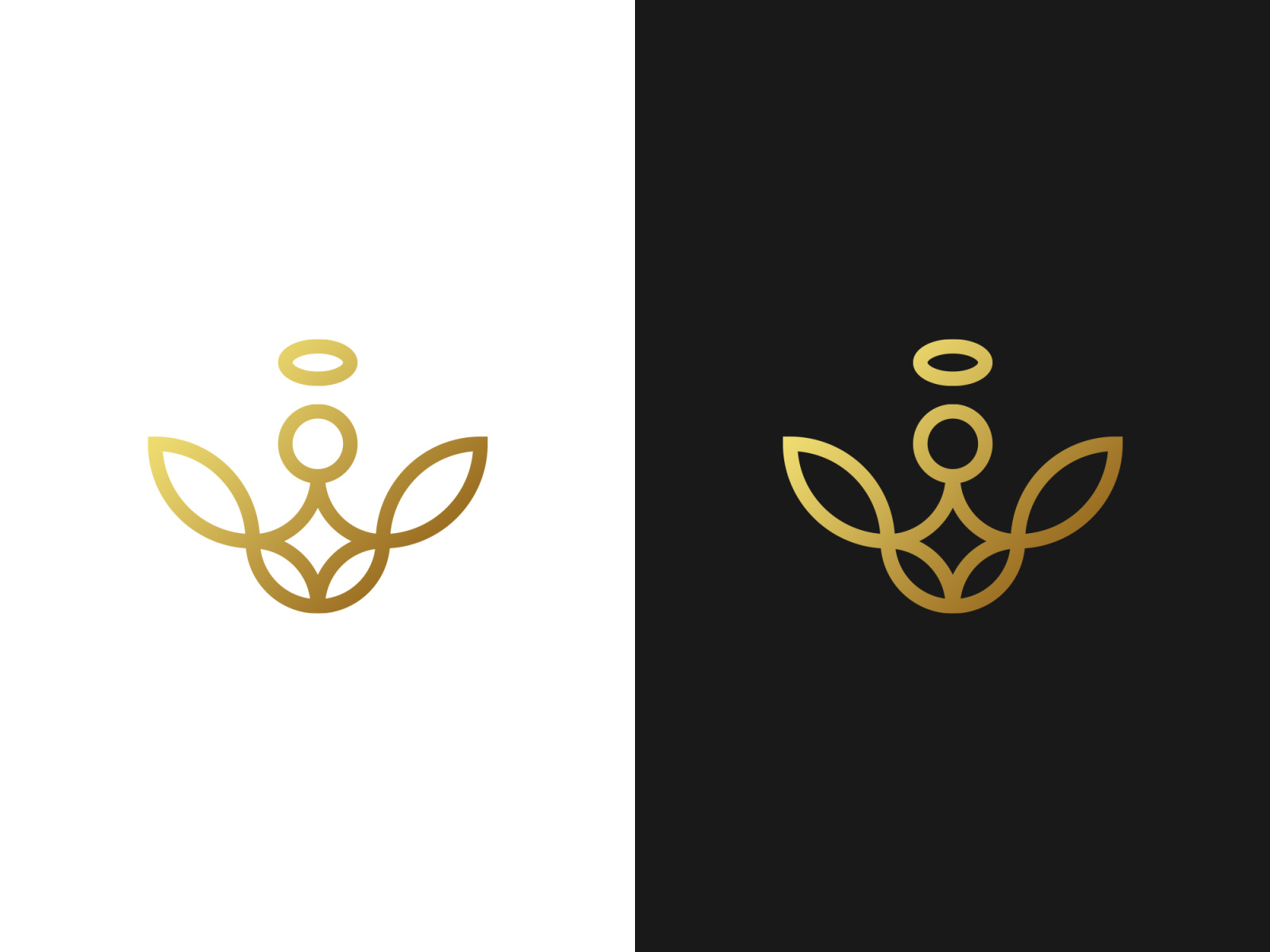 Angel Monogram Logo - For Sale by Gennady Savinov on Dribbble