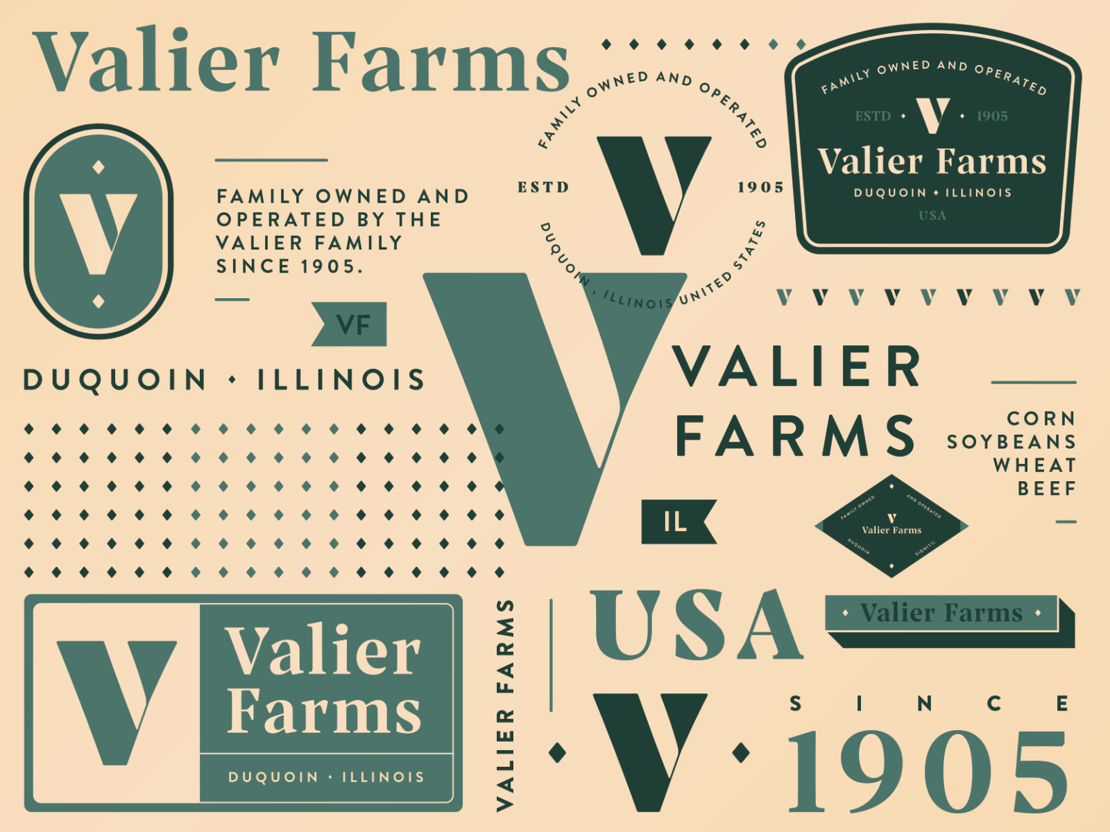 Valier Farms Branding by Jacob Valier on Dribbble