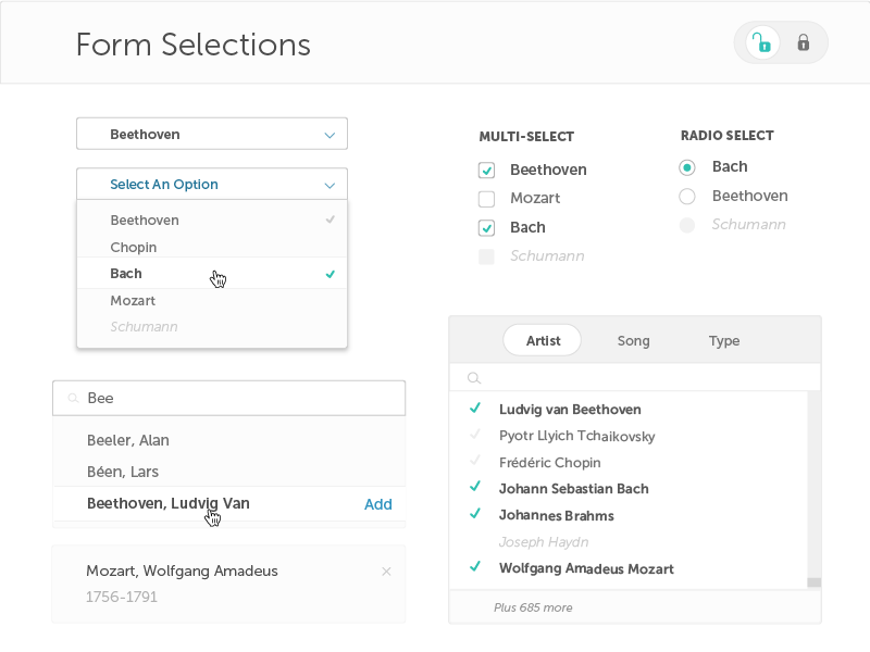 Blue steel Styleguide : Form Selection by Meag Tessmann on Dribbble