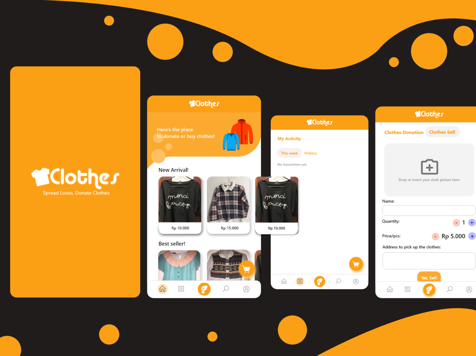 UI Design for Clothes by Wifda Fatihia on Dribbble