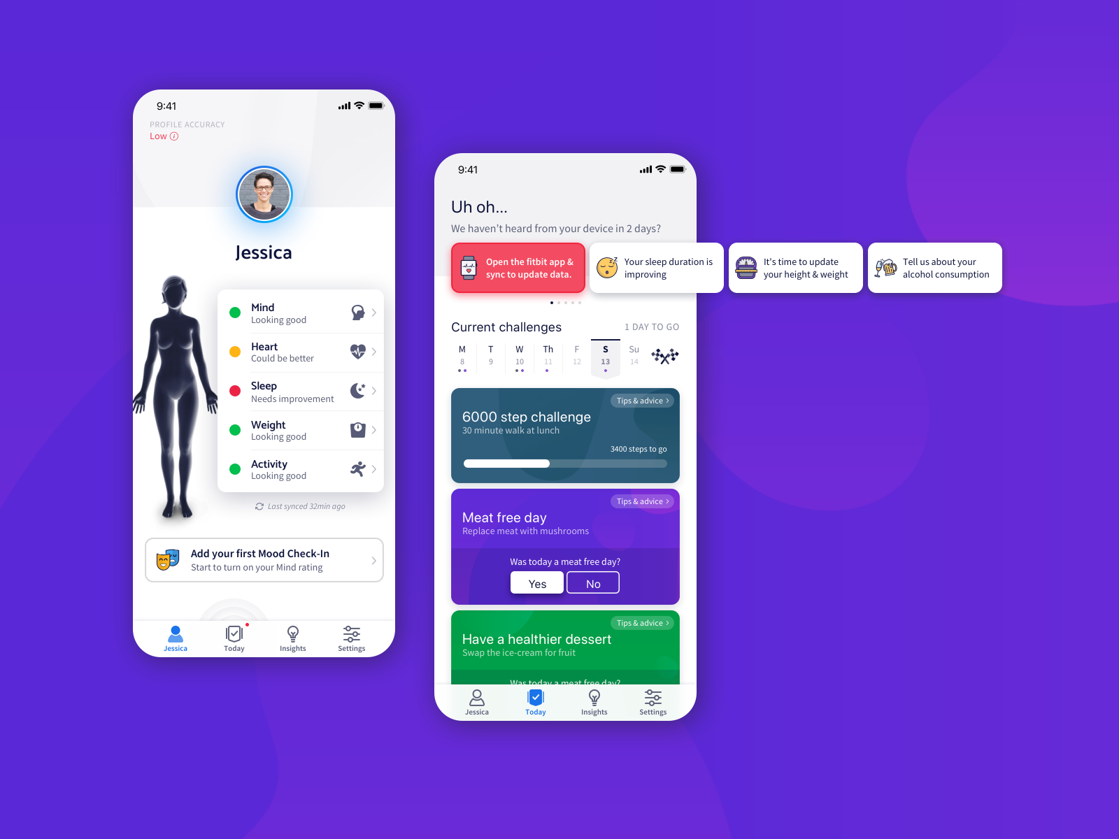 Health App Design by Rae Wang on Dribbble