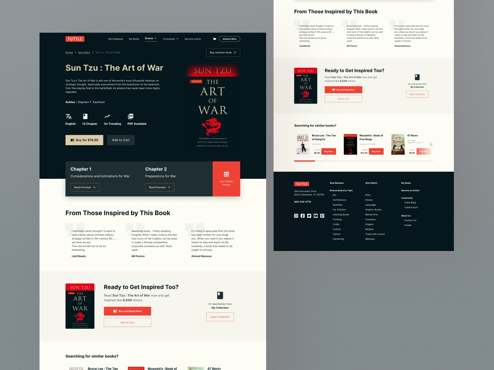 Book Publisher Website Design (Part 2 : Book Details Page) by Rizqy Ali ...