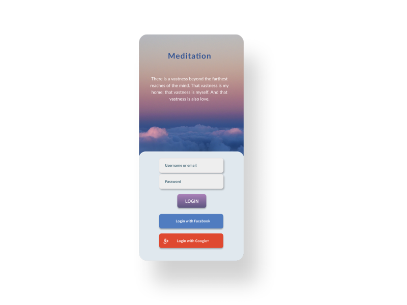 login screen by Oksana Kich on Dribbble
