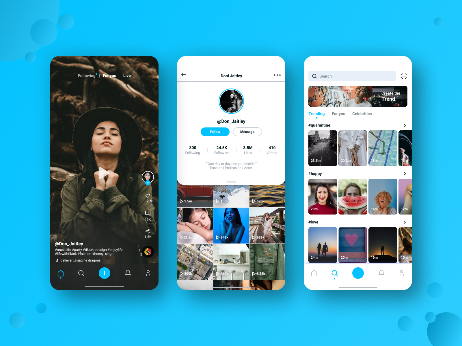 Tik Tok Redesign by Pop Daniel M on Dribbble
