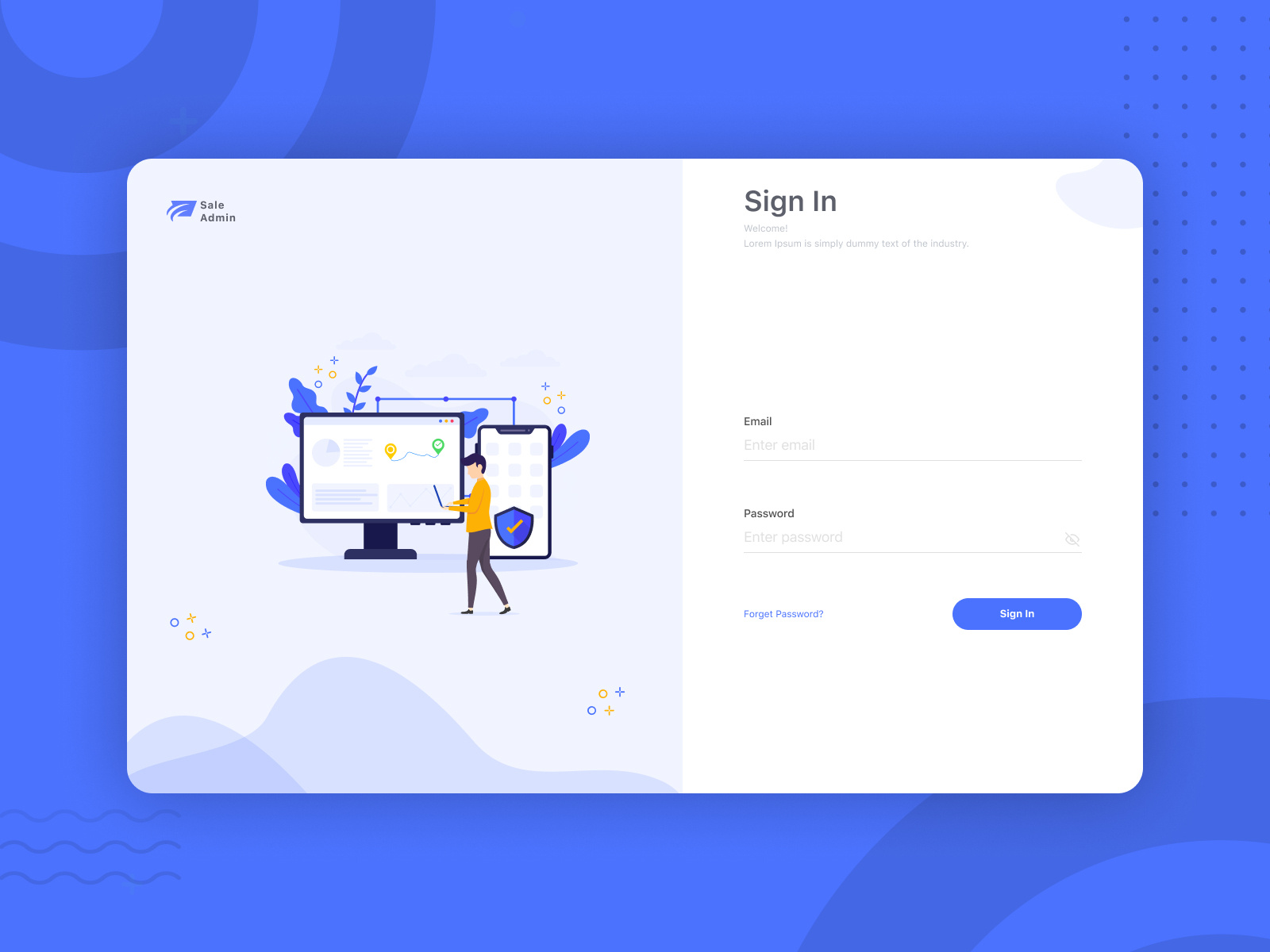 Login Page by Pop Daniel M on Dribbble