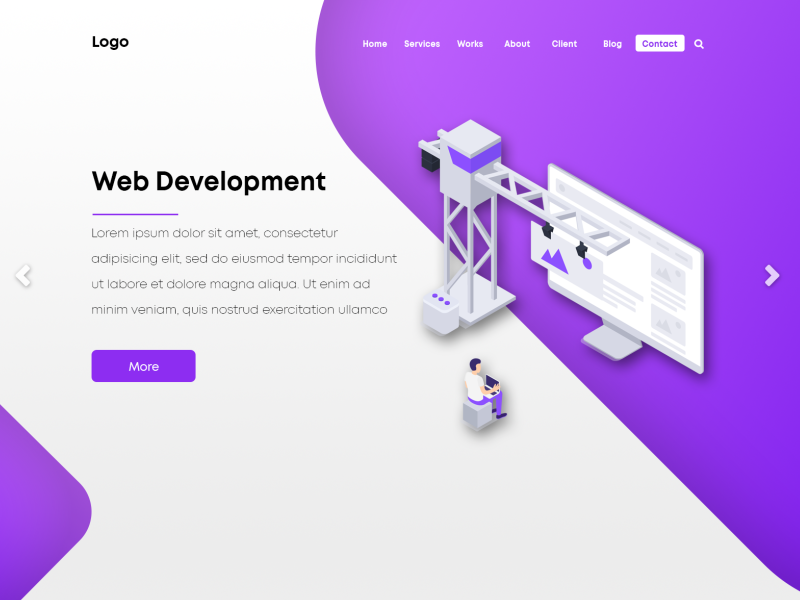 Web Template by Talha Mushtaq on Dribbble