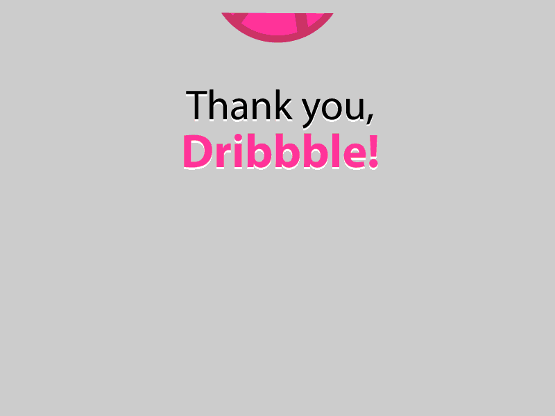 Thank you Dribbble! by Chris Culpepper on Dribbble