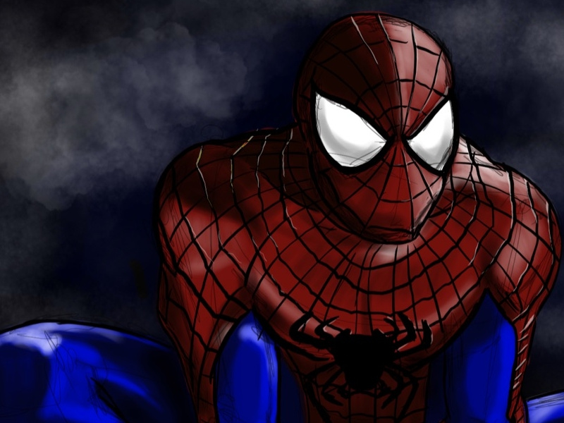 Spiderman iPad Pro Sketch by Cecil Killingsworth on Dribbble