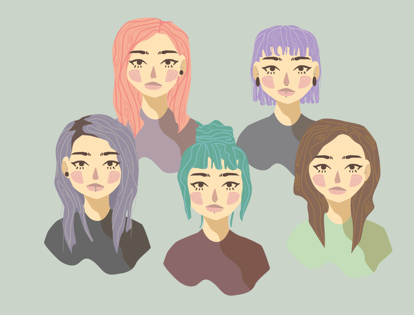 Graphic Avatars by Laura Misu on Dribbble