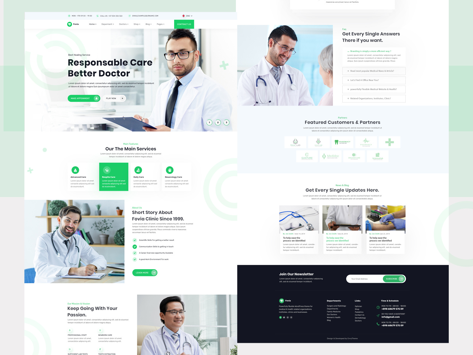 Fovia - Medical Doctor & Healthcare Clinic HTML Template by EnvyTheme ...