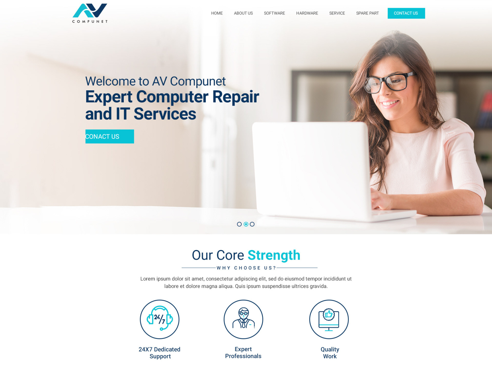 AV compunet by sonu kumar on Dribbble