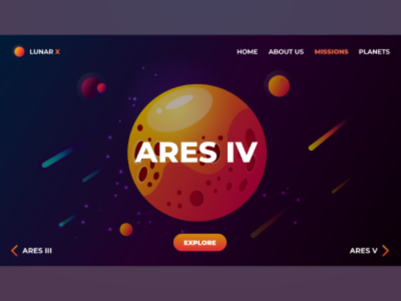 Moon Missions Illustration by Natalia Zhur on Dribbble