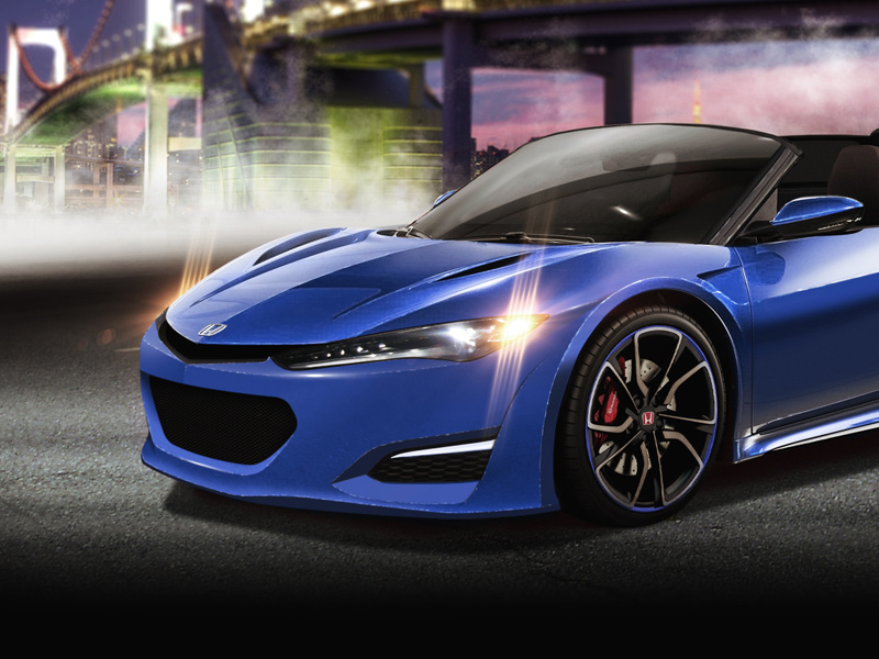 Honda S2000 front view speculative render by Luca Polizzotto on Dribbble