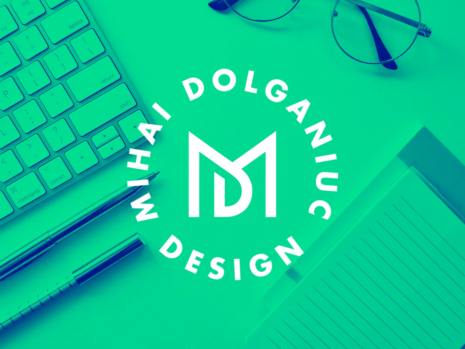 MD Logo + Type Lockup for Personal Branding by Mihai Dolganiuc on Dribbble