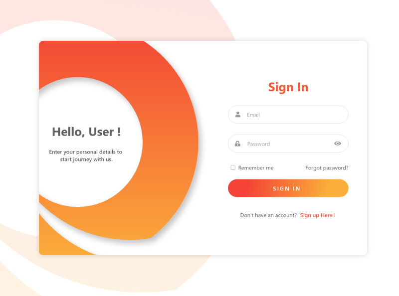 Option2 login red by Amol Bharambe on Dribbble