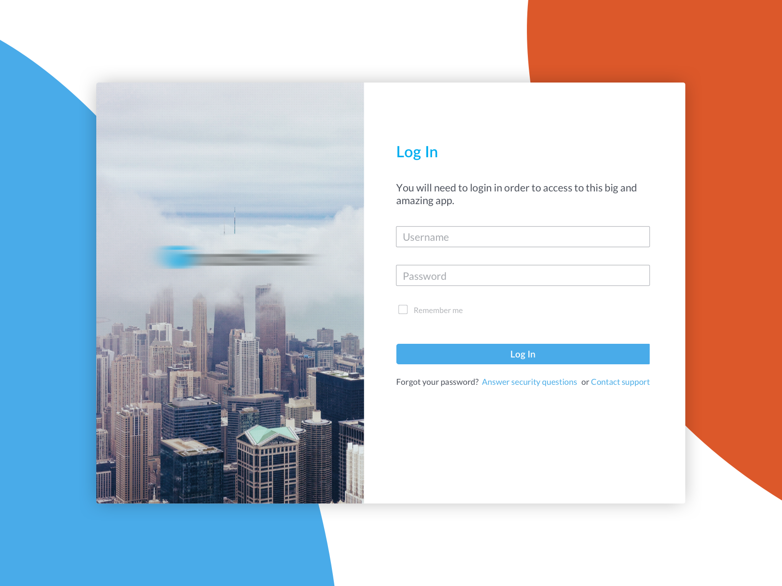 Web Login View by Wawandco on Dribbble