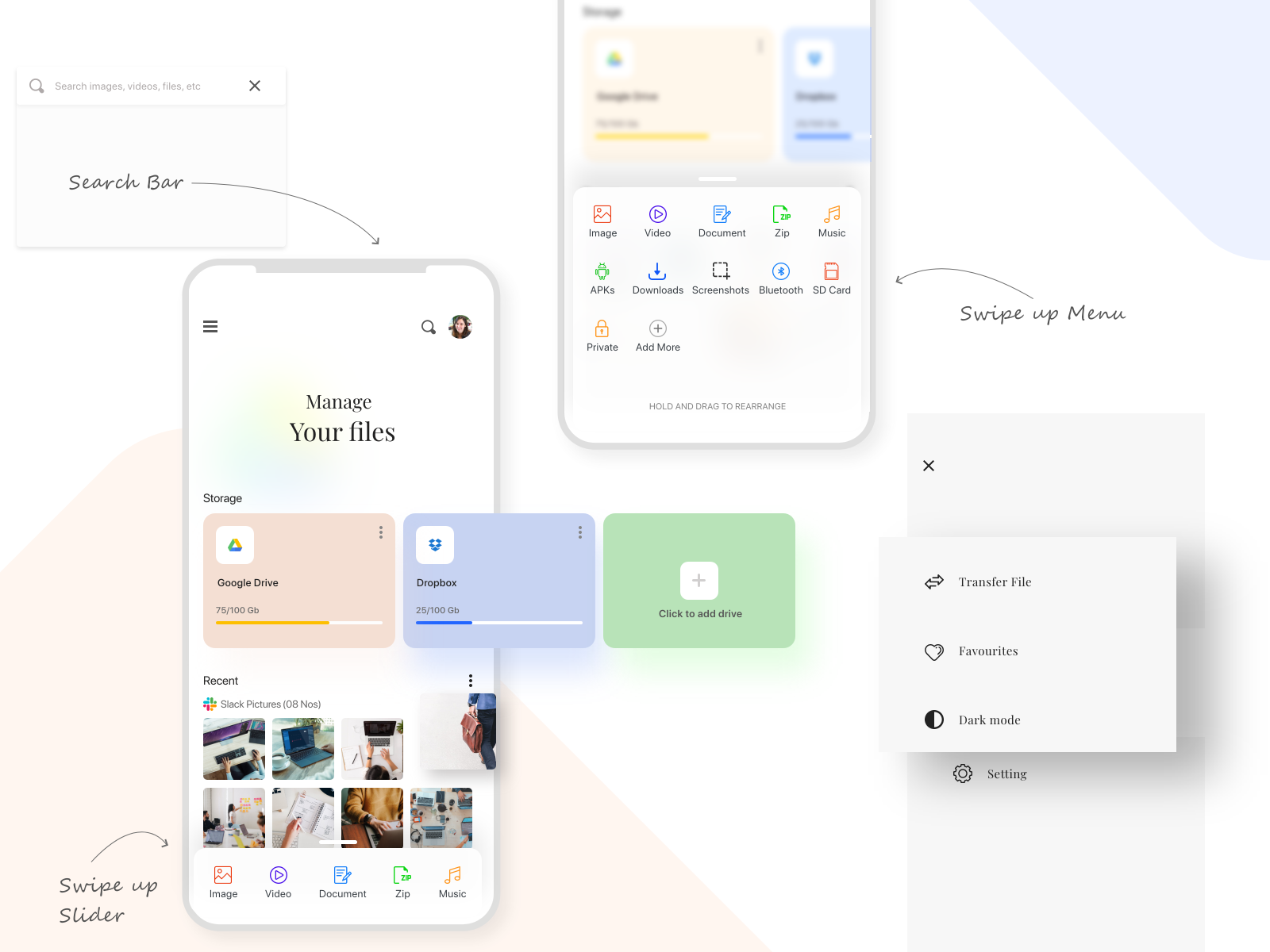 Manage Files UI Design by Rahul Sharma on Dribbble