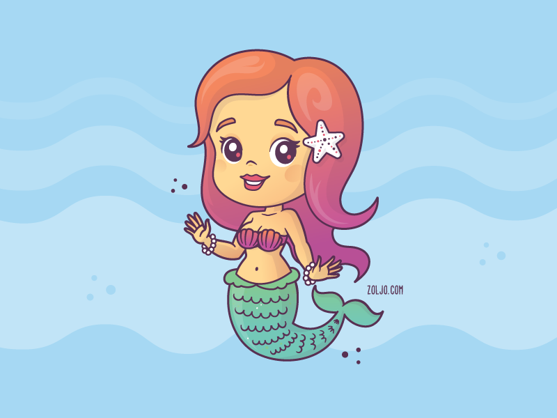 Mermaid Character by Zoran Milic on Dribbble