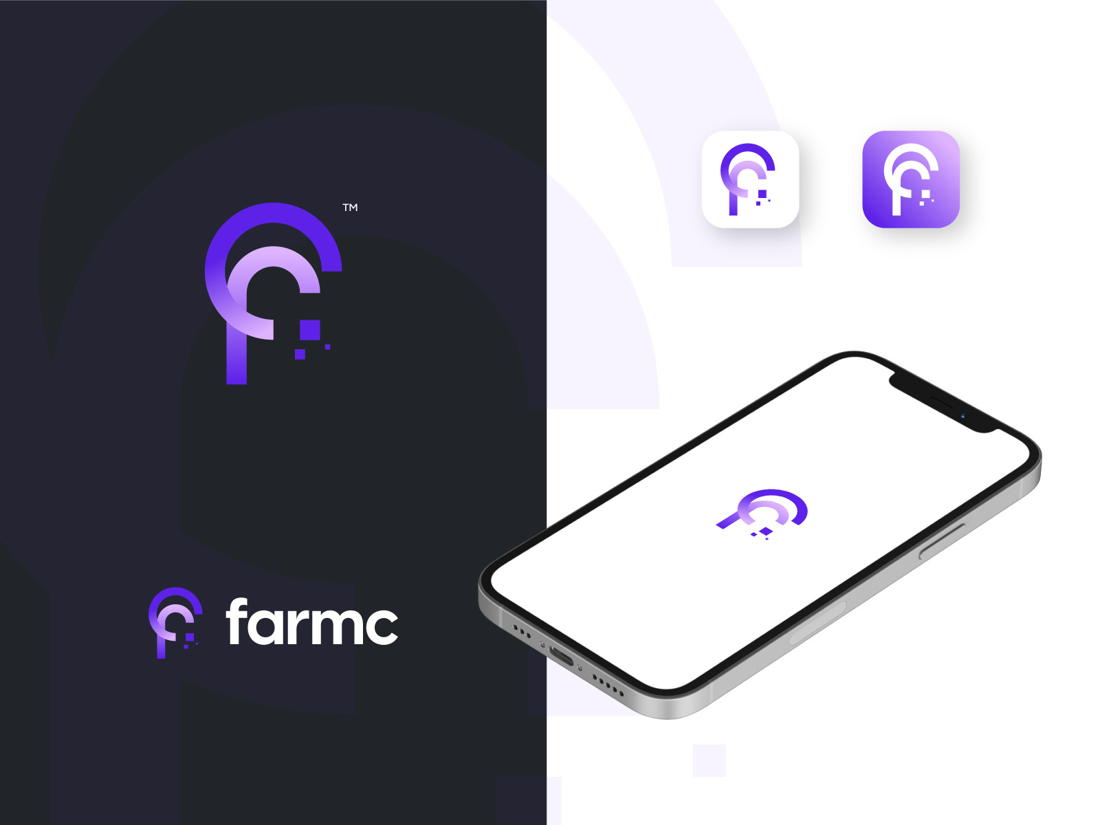 Farmc a tech logo - FC letter Logo by Jubayer Mahabub on Dribbble