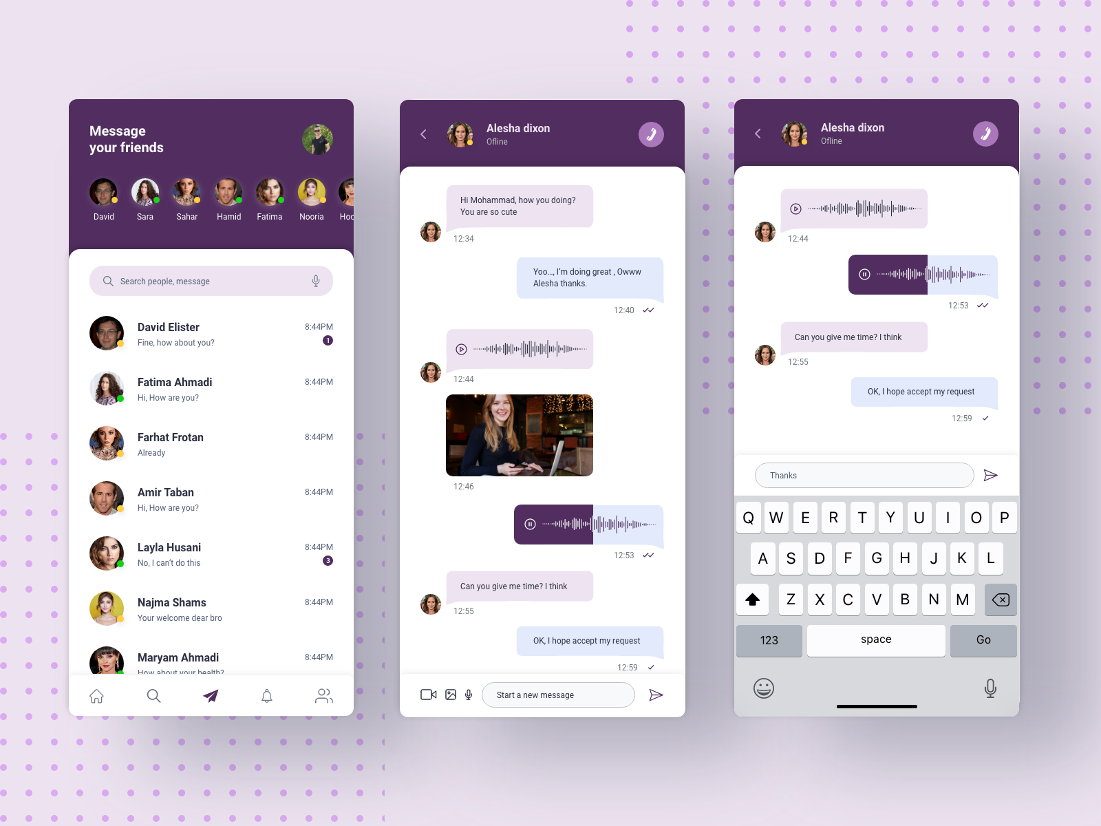 Messenger by Dawood Emran on Dribbble