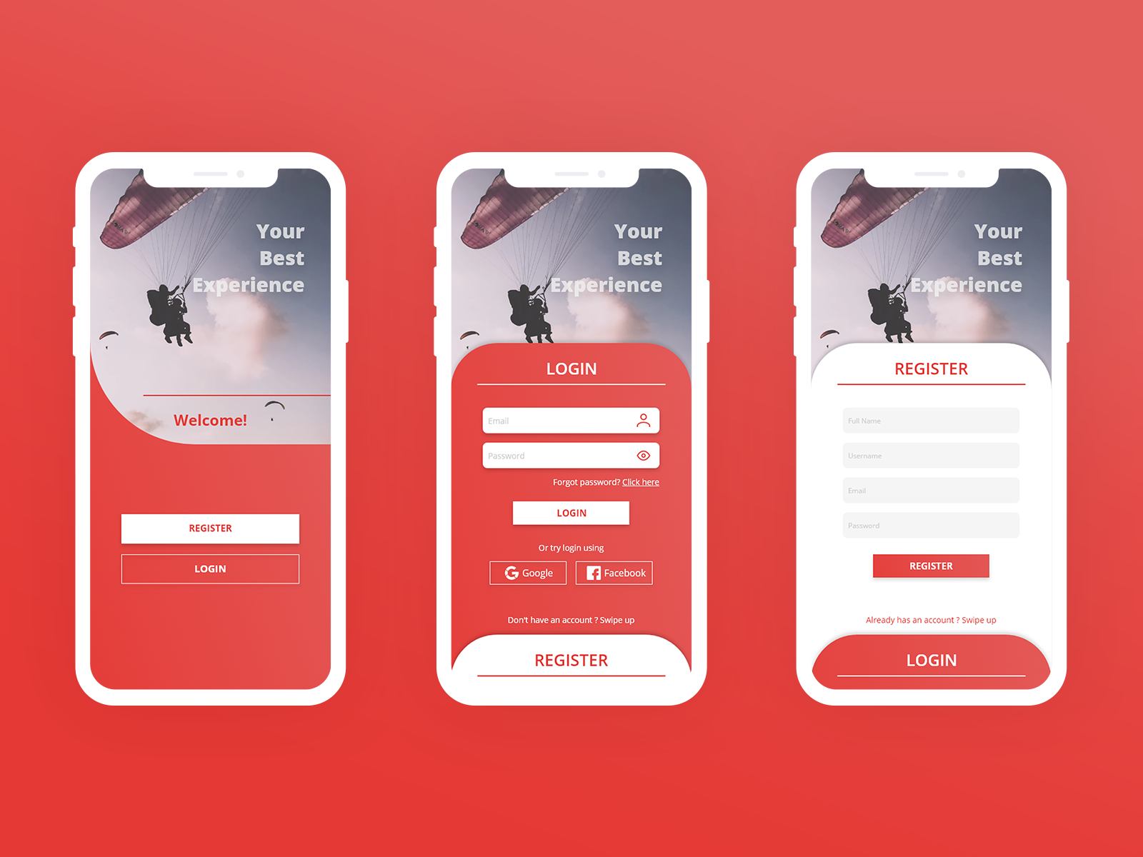 SignIn & SignUp Screen Ui Design by Fauzi Muhamad Abdullah - Zeelabs ...
