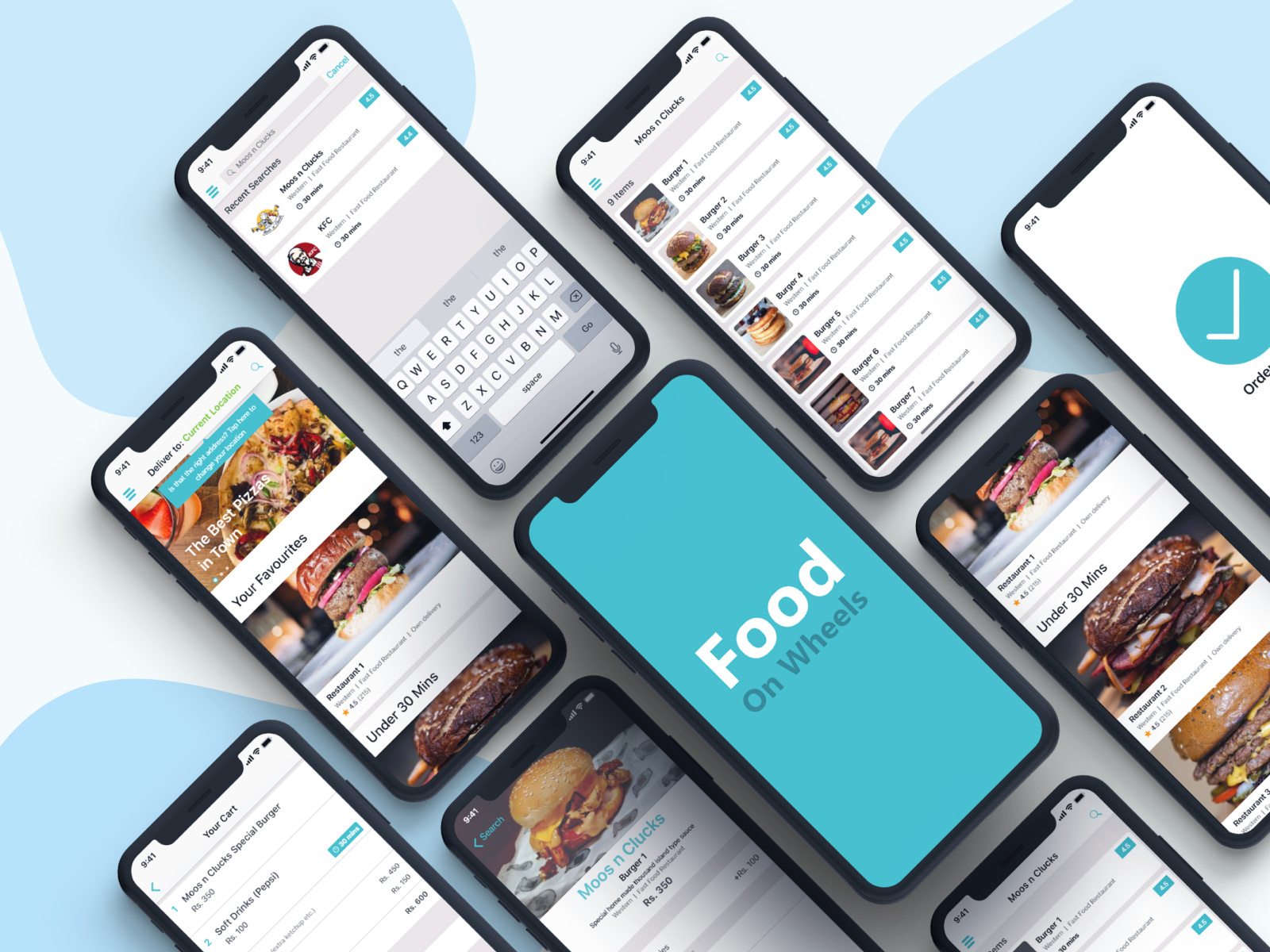 Food On Wheels - App UI by Appstract on Dribbble