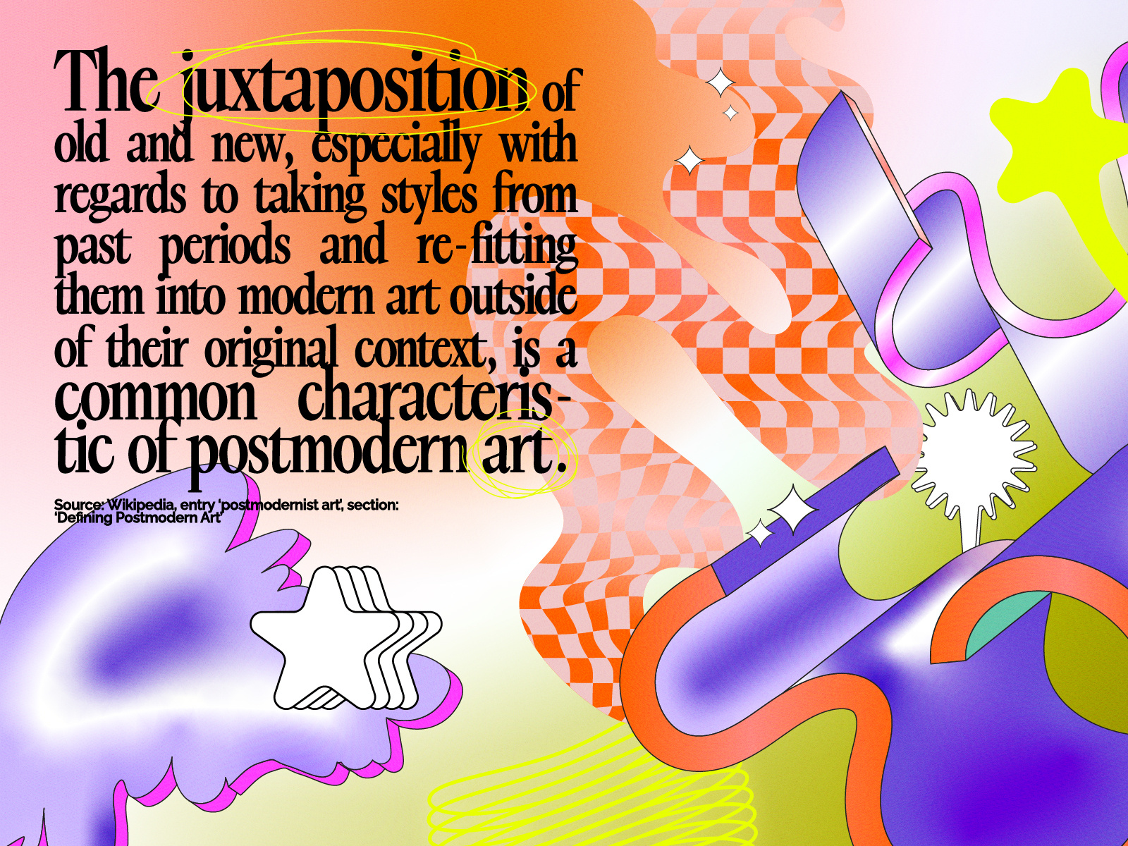 POSTMODERNISM SQUIGGLE DIGGLE 002 by Angela Lukanovich Rupprechter on ...