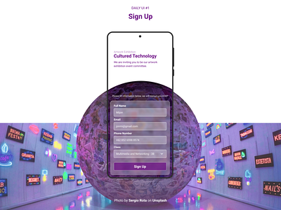 Simple Sign Up Form by mirza oktanizar on Dribbble