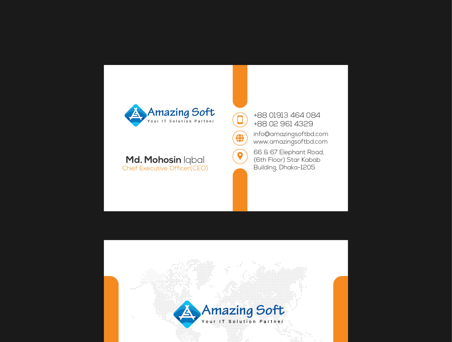Visiting Card Design by Istiyak Milon on Dribbble